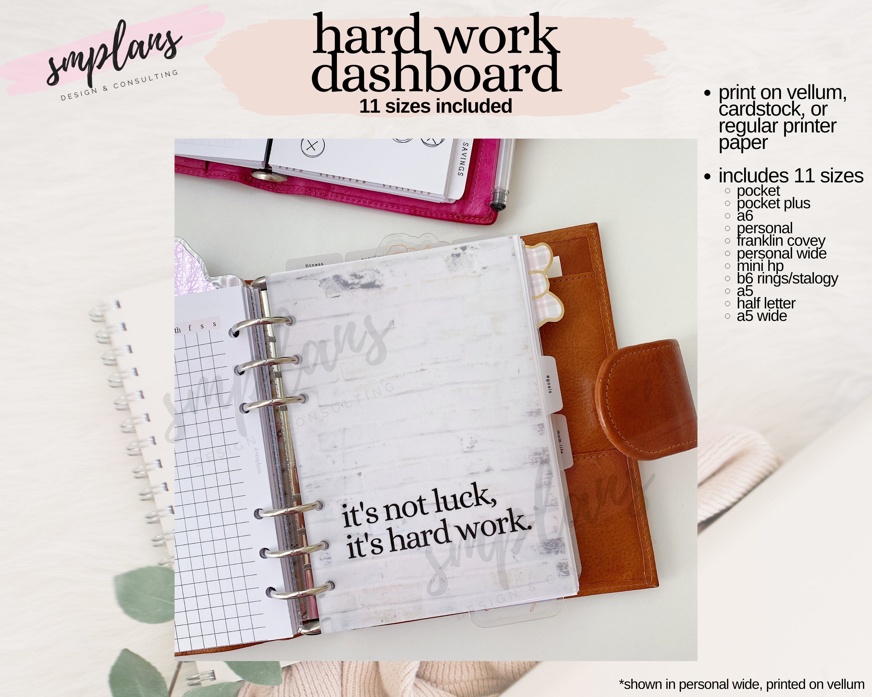 HARD WORK Digital Dashboard – SMPLANS Design + Consulting